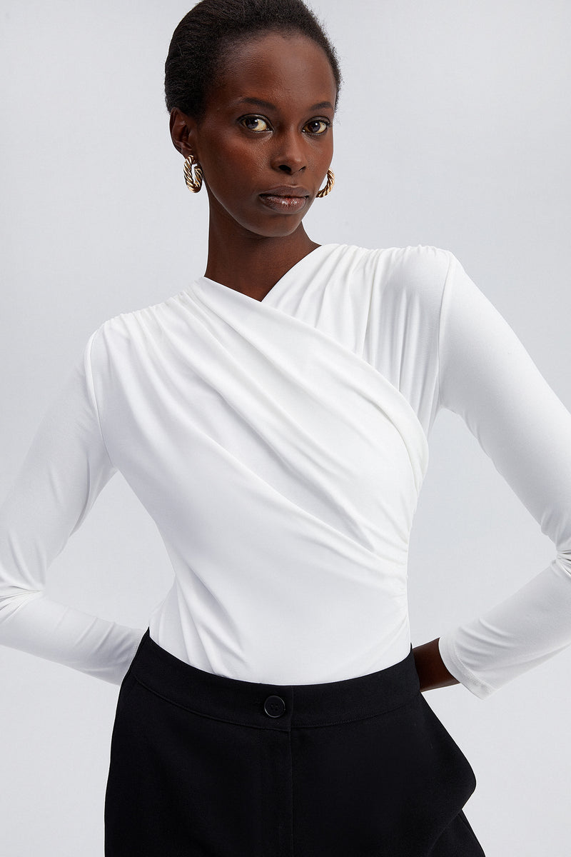 DRAPED BODYSUIT – Touché Privé Global