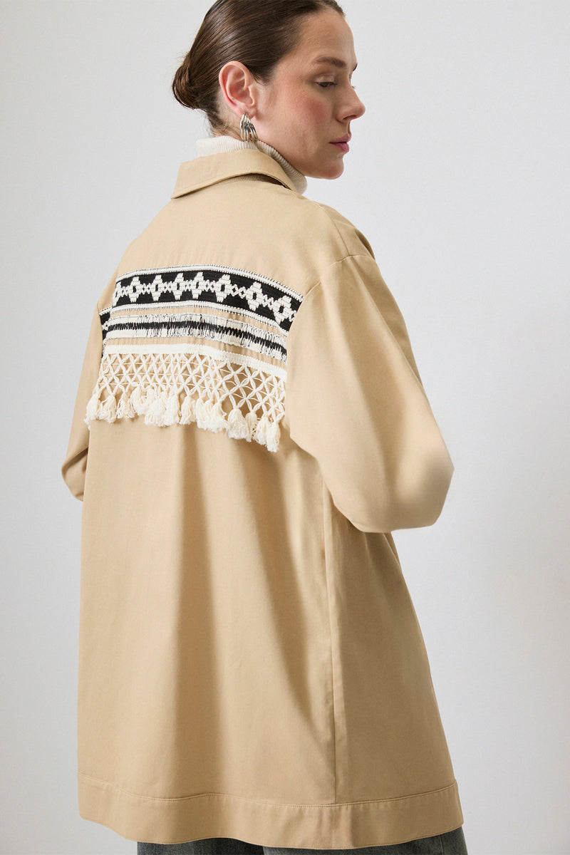 EMBROIDERY DETAILED JACKET – Touché Privé Global